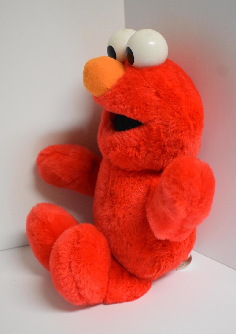 Sesame Street Tickle Me Elmo Plush Toy Doll 1995 Tyco - Etsy