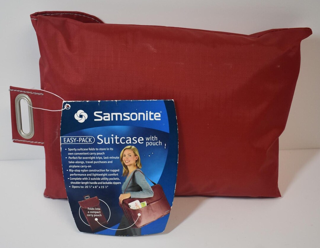 Samsonite Foldaway Packable Suitcase With Pouch - Travel Easy Pack ...