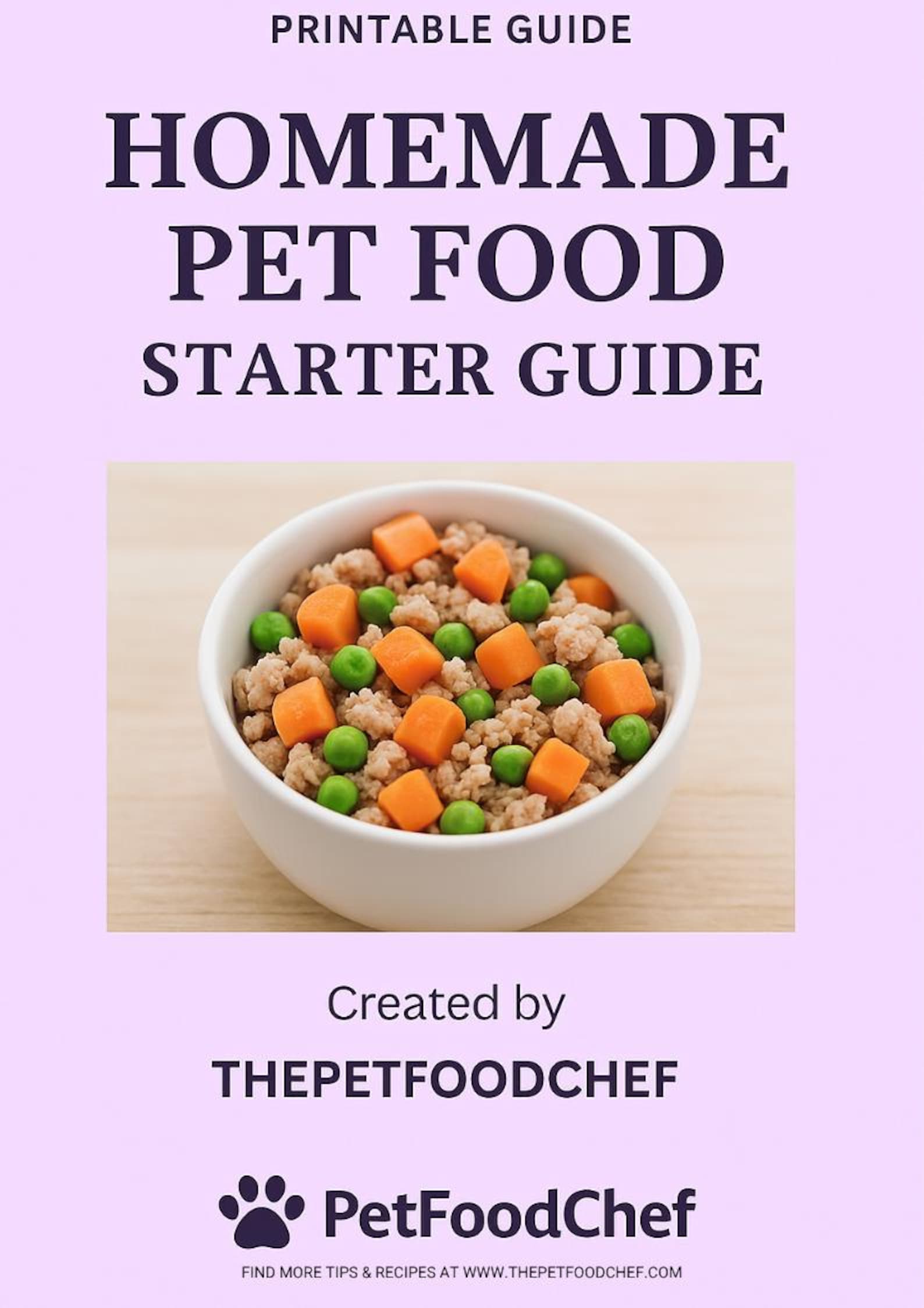 Homemade Pet Food Starter Guide - Etsy