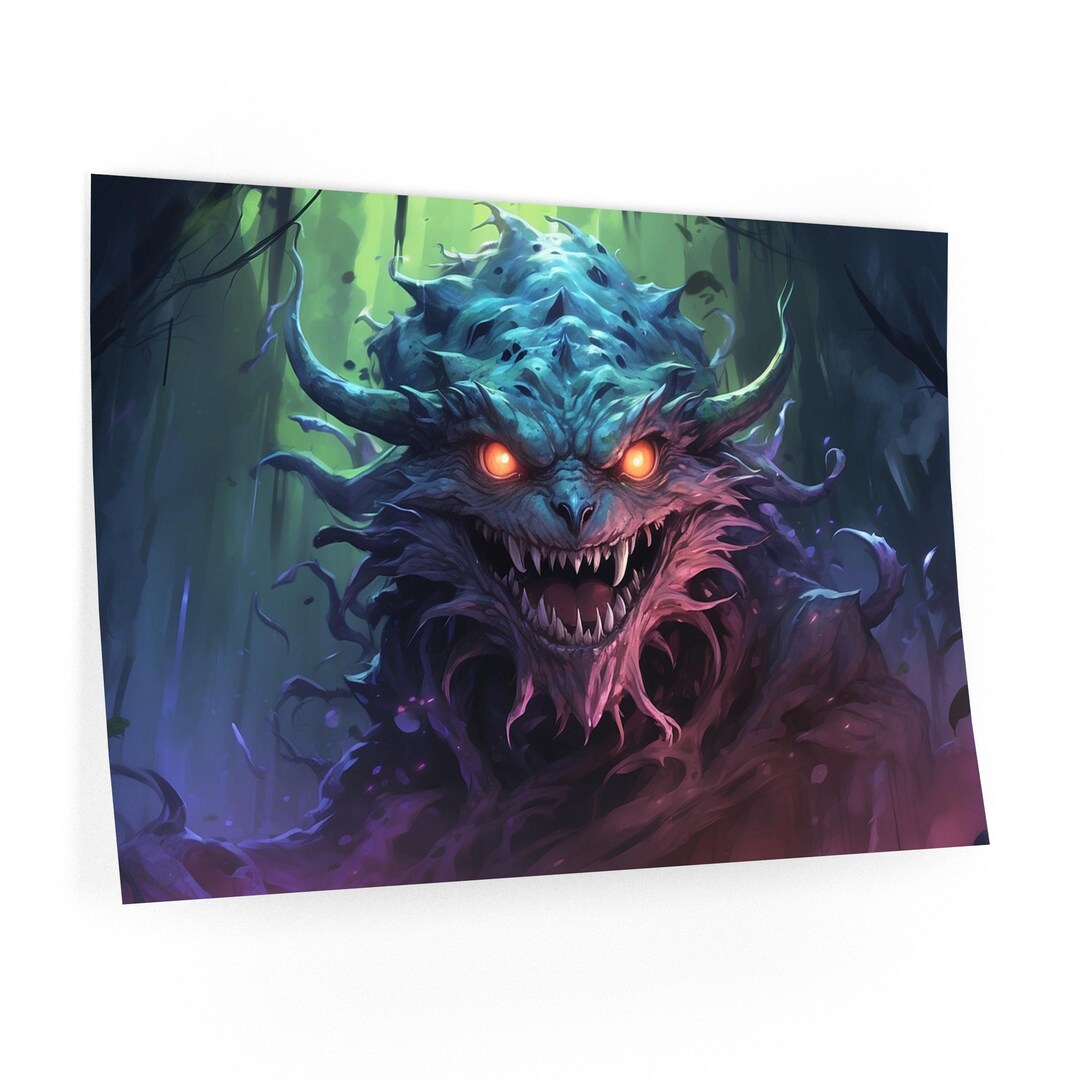 Creepy Creatures Collectioncreepy Wall Decal Horror - Etsy