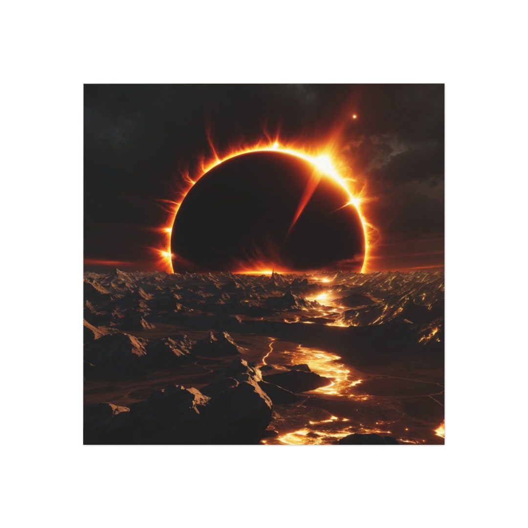 Eclipse Storm Explosion Magnet Celestial Space Decor for Your Fridge - Etsy