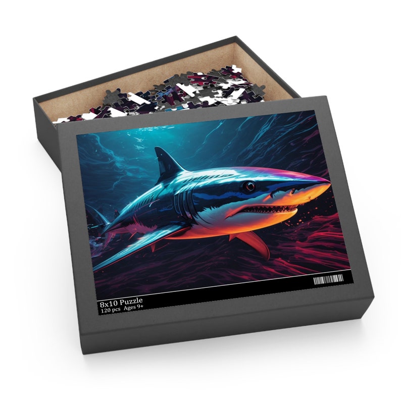 Mako Shark Puzzle - Fastest Shark in the World - Ocean Wildlife Jigsaw ...