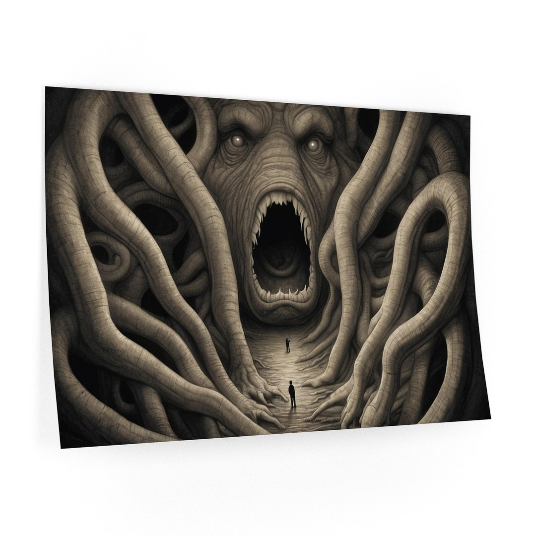 Creepy Creatures Collectioncreepy Wall Decal - Horror Removable Art - Etsy