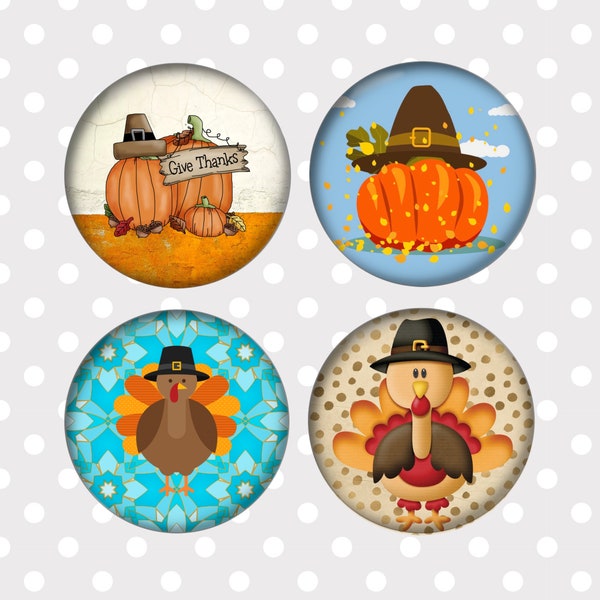 Thanksgiving Buttons - Etsy