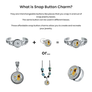 Fall Handmade Snap Button Charm, Will Fit Into Any 18 Mm Snap Jewelry ...