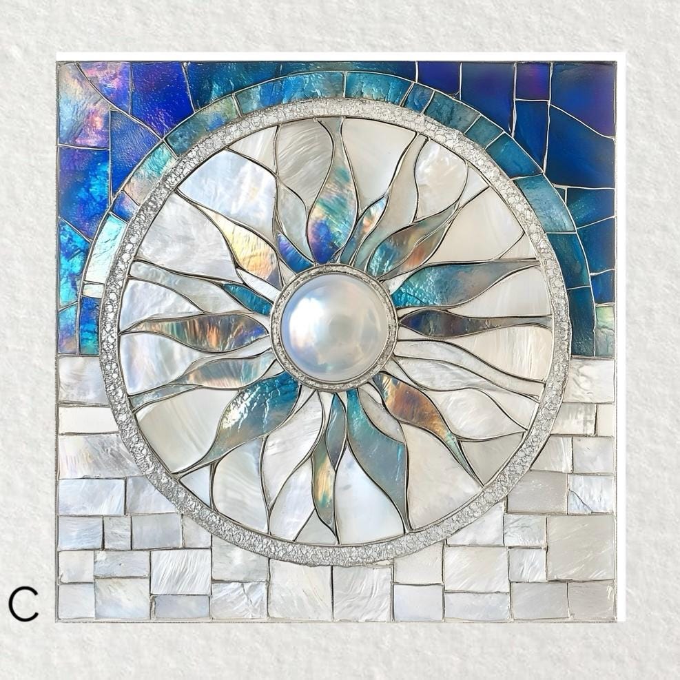 Moon and Sun Ceramic Tile: Glossy Wall Art, Trivet (6x6") - Etsy