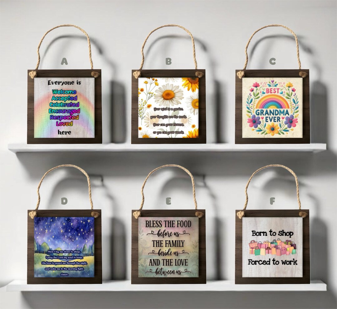 Motivational Rustic Wood Sign Small Wood Ornaments Wood and Aluminum ...