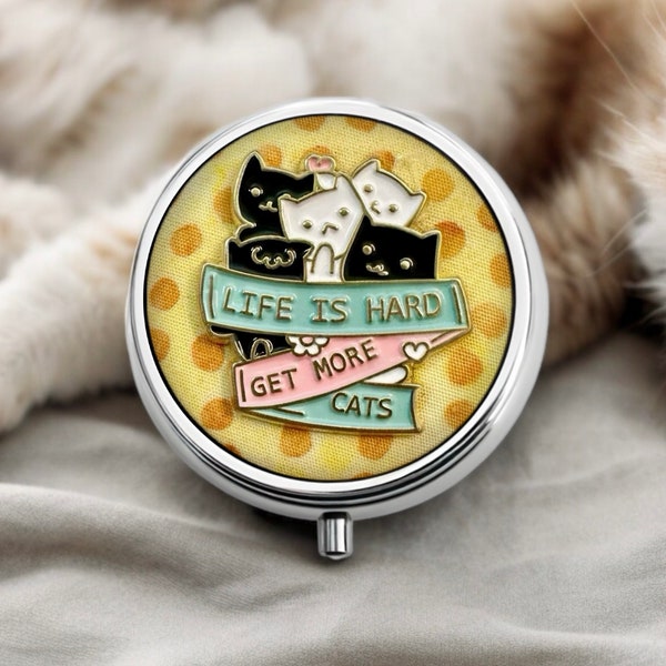 Cat Pill Box - Etsy