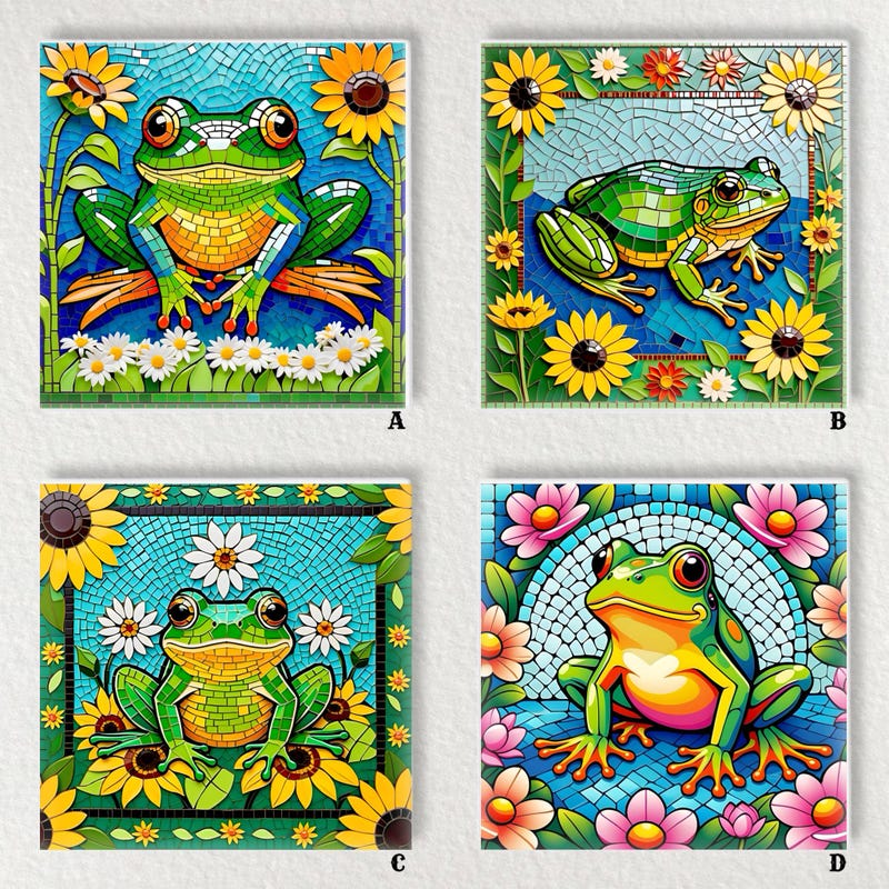 Frog Ceramic Tile - Etsy