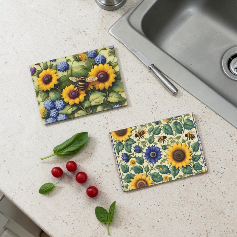 Customizable Tempered Glass Cutting Board – Sicilian Lemons Kitchen ...