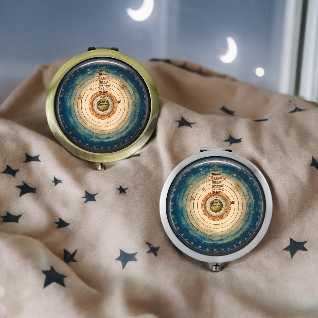 Vintage Celestial Chart 1549 Compact Mirror Silver or Bronze - Etsy