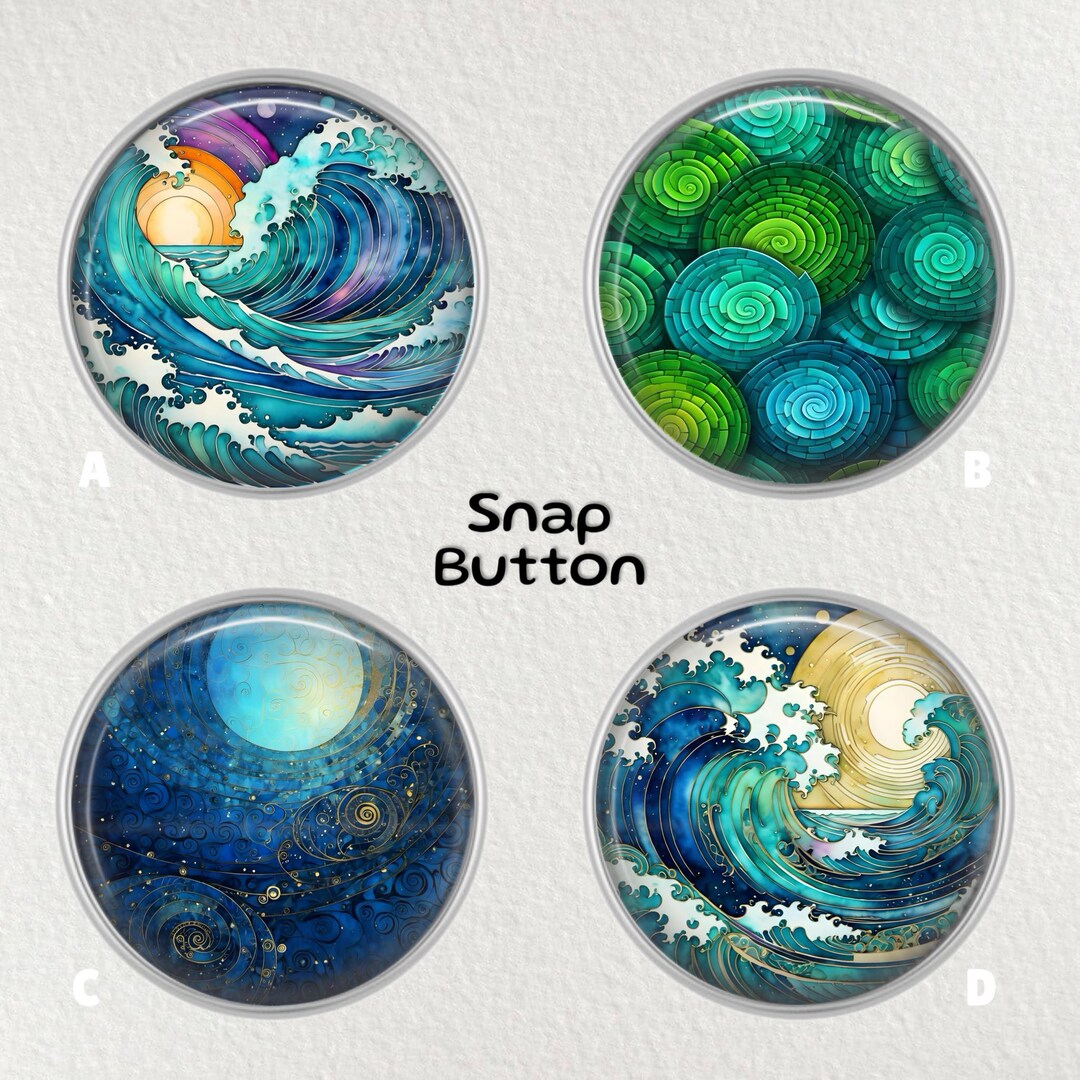 Handmade Snap Button Charm: Interchangeable 18mm Jewelry - Etsy