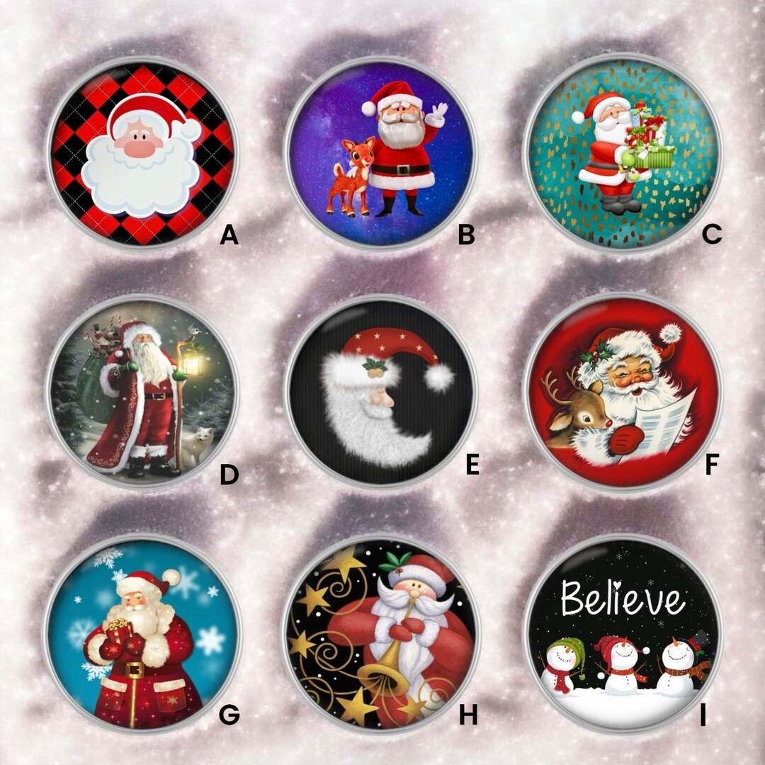 Christmas Snap Button Charm, Will Fit Into Any 18 Mm Snap Jewelry Base ...