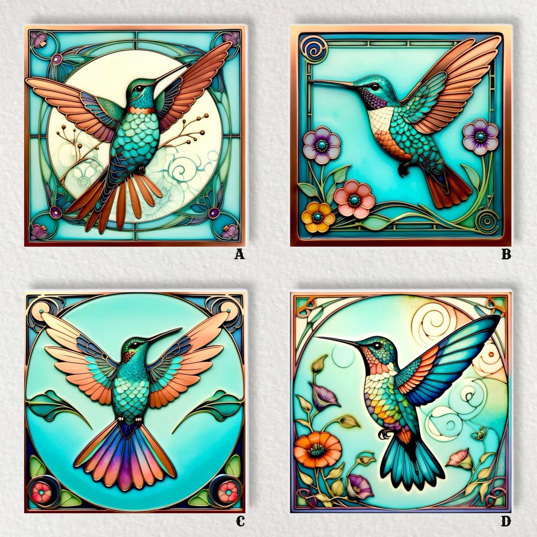 Ceramic Decorative Tile 6x6” * Glossy * Trivets * Tile Wall Art ...