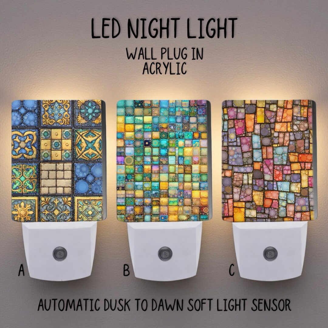 Decorated Nightlight - Plug in LED - No Switch Needed - Etsy