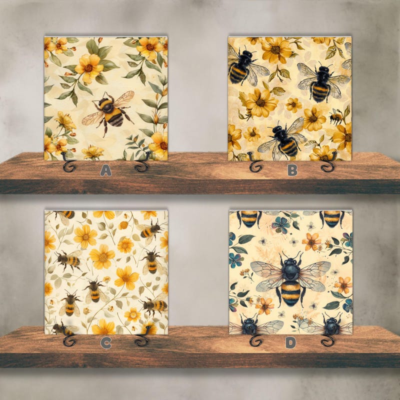 Bee Tile - Etsy