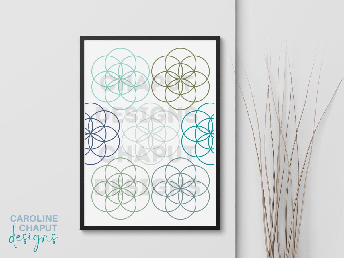 7 Educational Posters for High School Math Classroom Blue, Printable ...