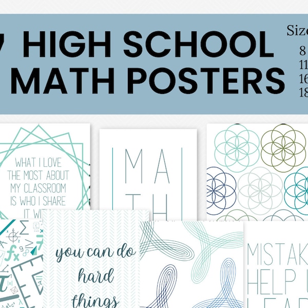 Math Classroom Decor - Etsy