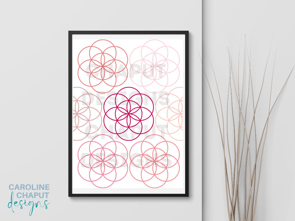 7 Educational Posters for High School Math Classroom Pink, Printable ...