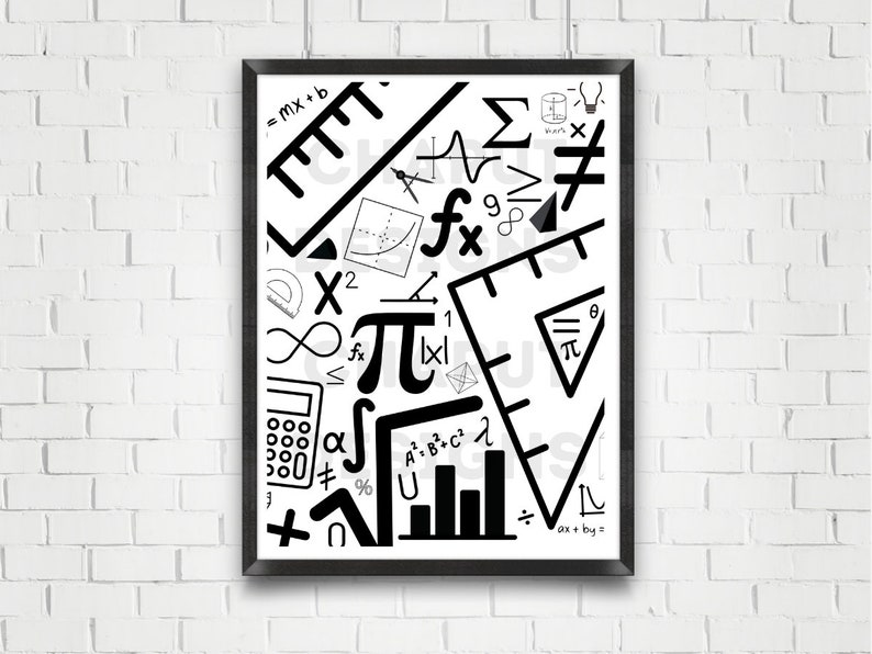 7 Educational Posters for High School Math Classroom, Printable Math ...