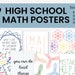 7 Multicolor Educational Posters for High School Math Classroom ...