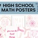 7 Multicolor Educational Posters for High School Math Classroom ...