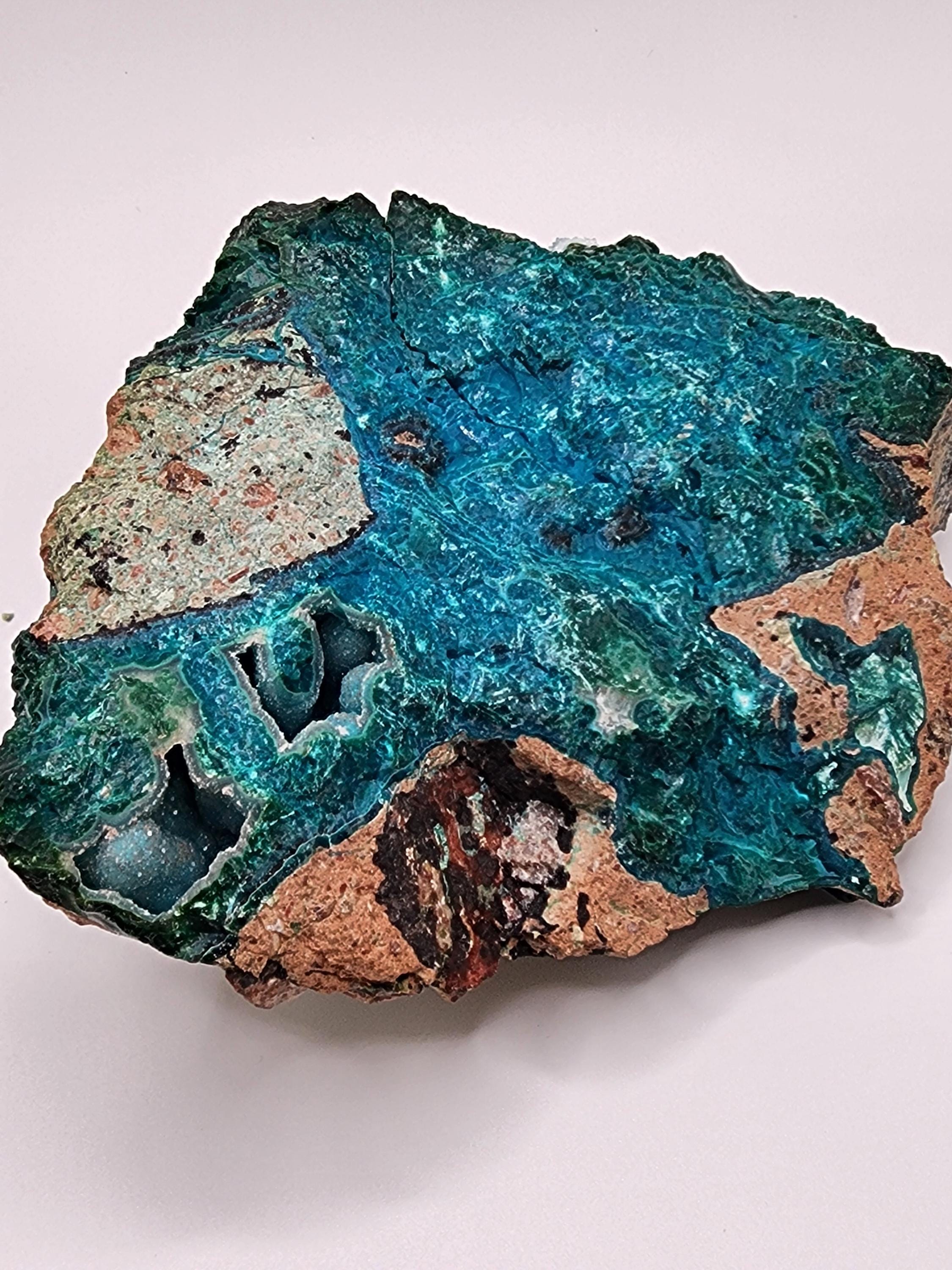 Rare Druse Quartz Chrysocolla Stalactite - Etsy