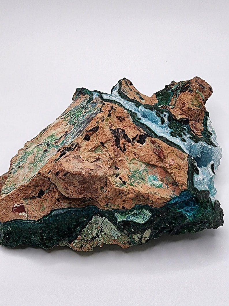 Rare Druse Quartz Chrysocolla Stalactite - Etsy