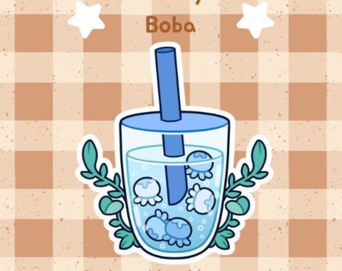 Boba Sticker Boba Sticker for Laptop Boba Tea Sticker Summer Drink ...