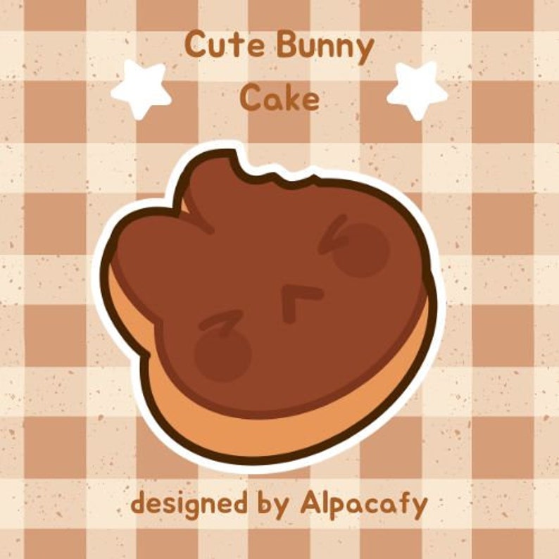 Bunny Pancake Sticker Breakfast Stickers Cute Stickers Kiss-cut ...