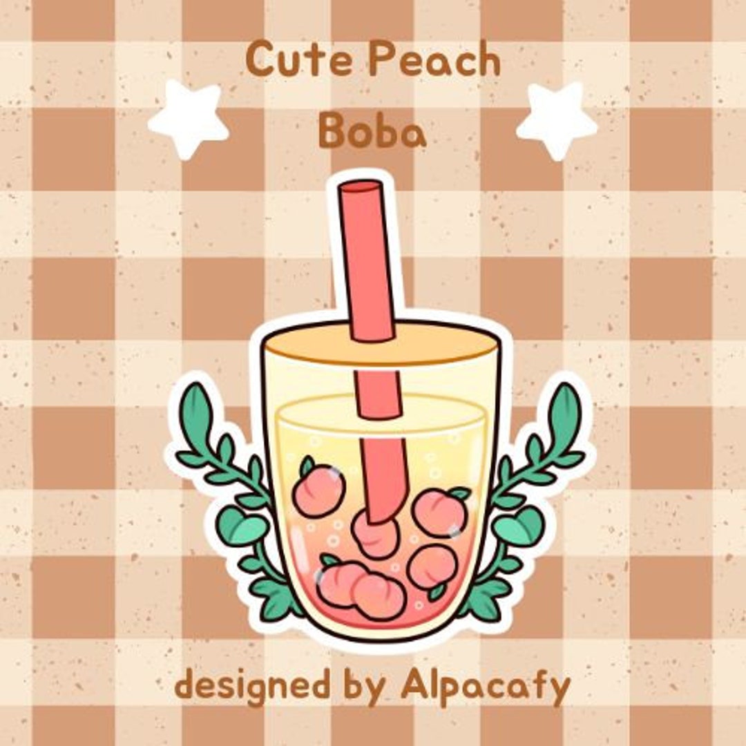Boba Sticker Boba Sticker for Laptop Boba Tea Sticker Summer Drink ...