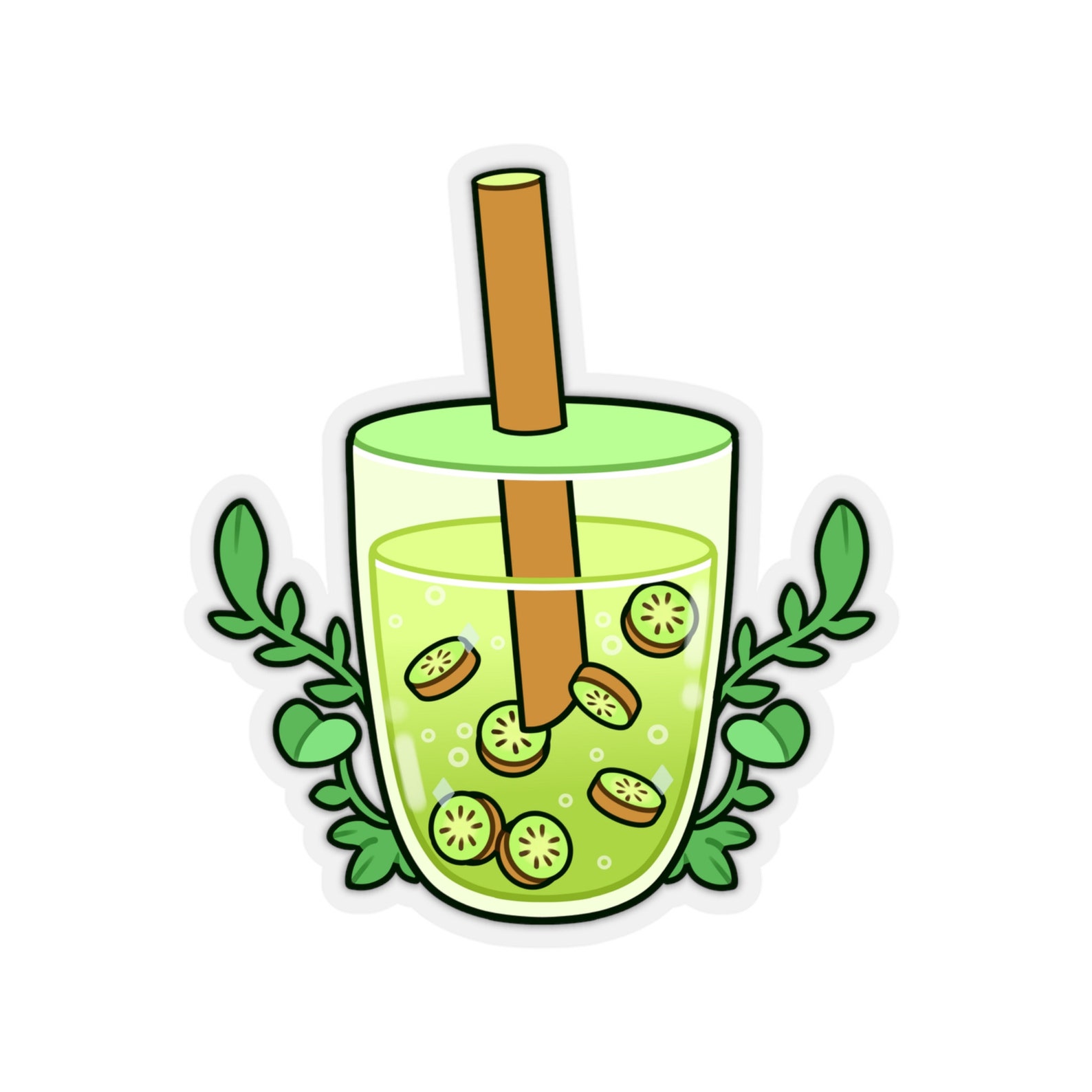 Boba Sticker Boba Sticker for Laptop Boba Tea Sticker Summer - Etsy