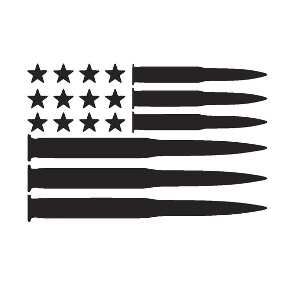 Bullet American Flag - Etsy