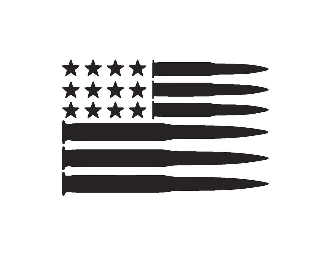 Bullet American Flag Svg/dxf/svg/eps - Etsy