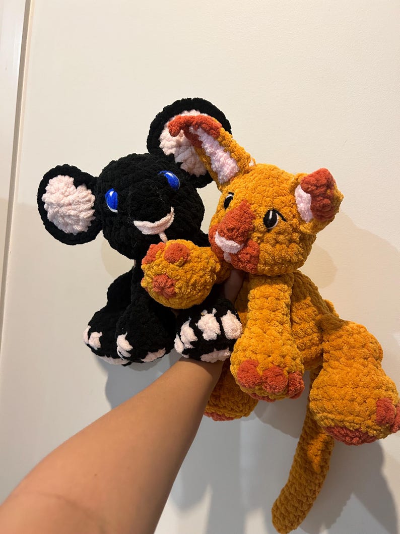 Lynx and Panther 2-in-1 Crochet Pattern - Etsy