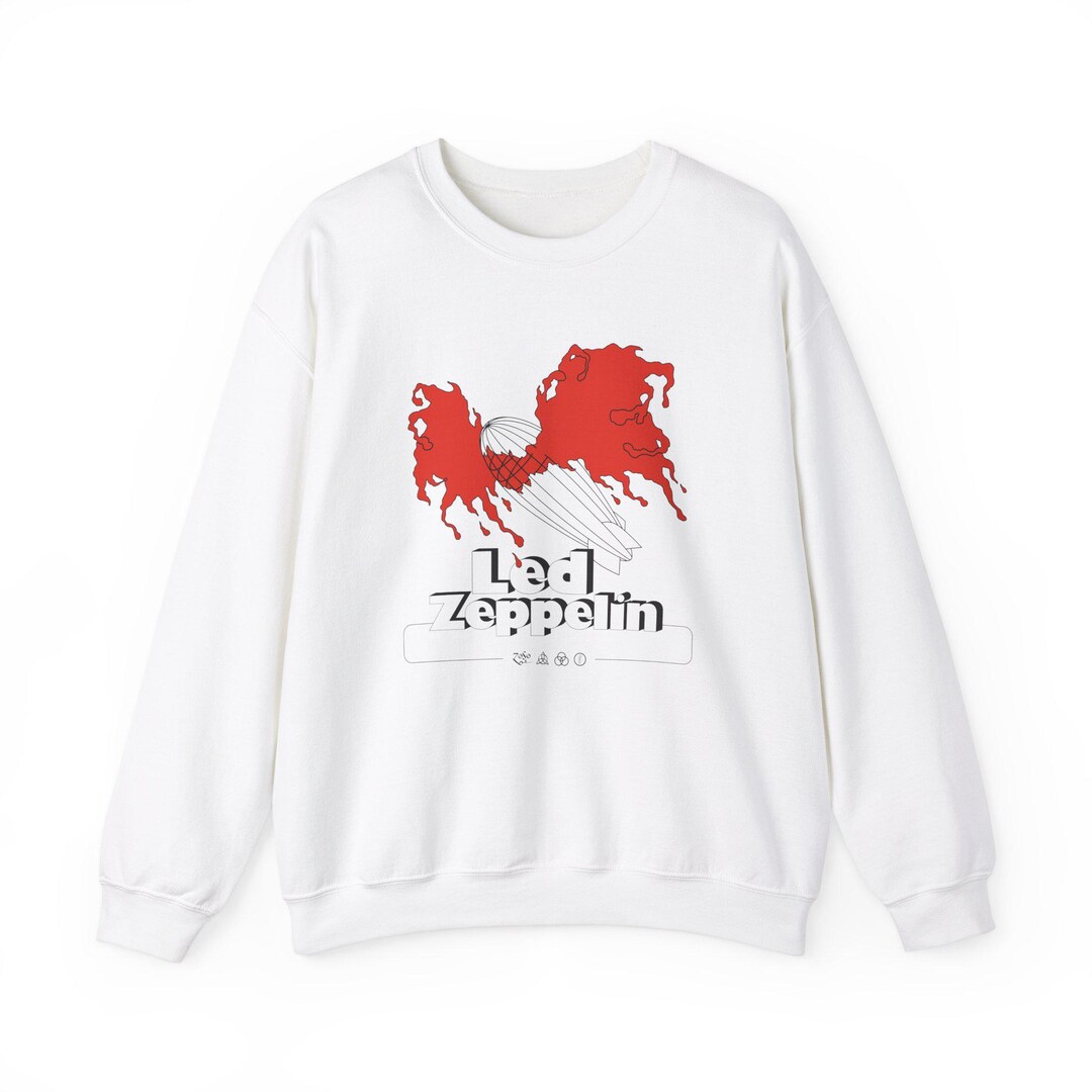 Led Zeppelin BIG PRINT Crewneck led Zeppelin, Big Print, Rock N Roll ...