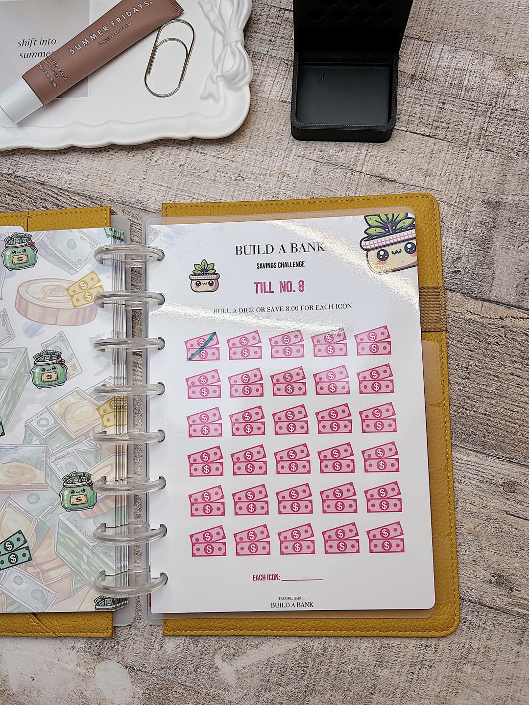 A5 Build A Bank Till No 8 | A5 ADD ON - Etsy