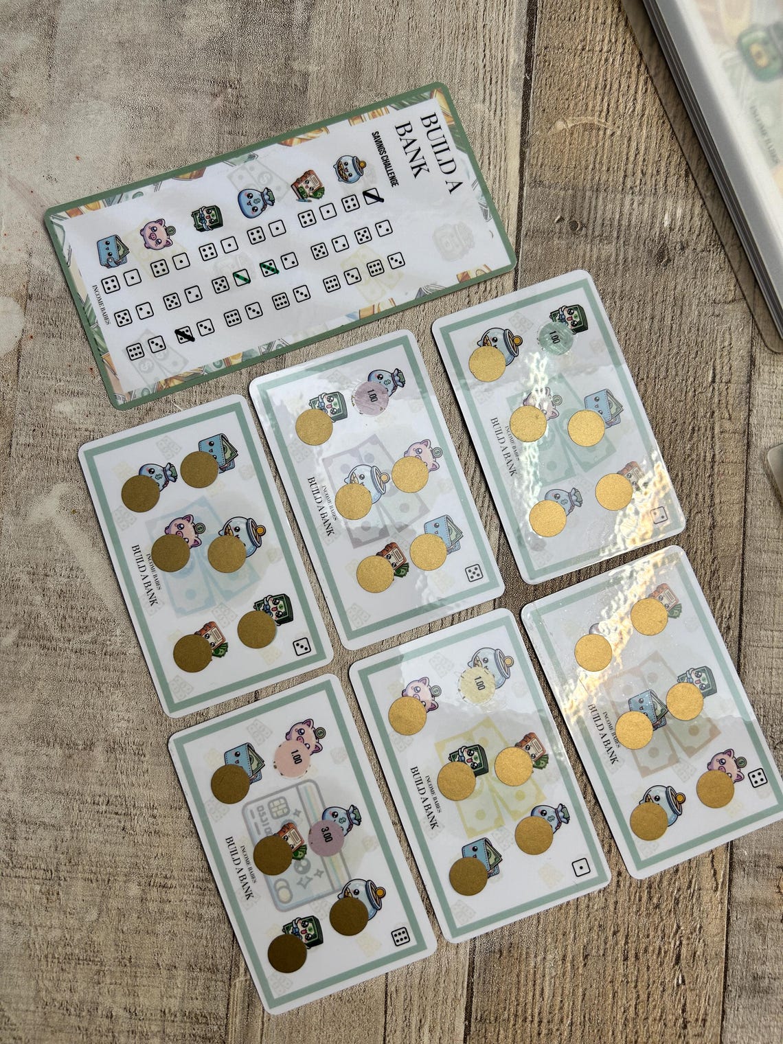 A6 Build A Bank Scratch Offs | Savings Challenge | PDF Downloadable - Etsy