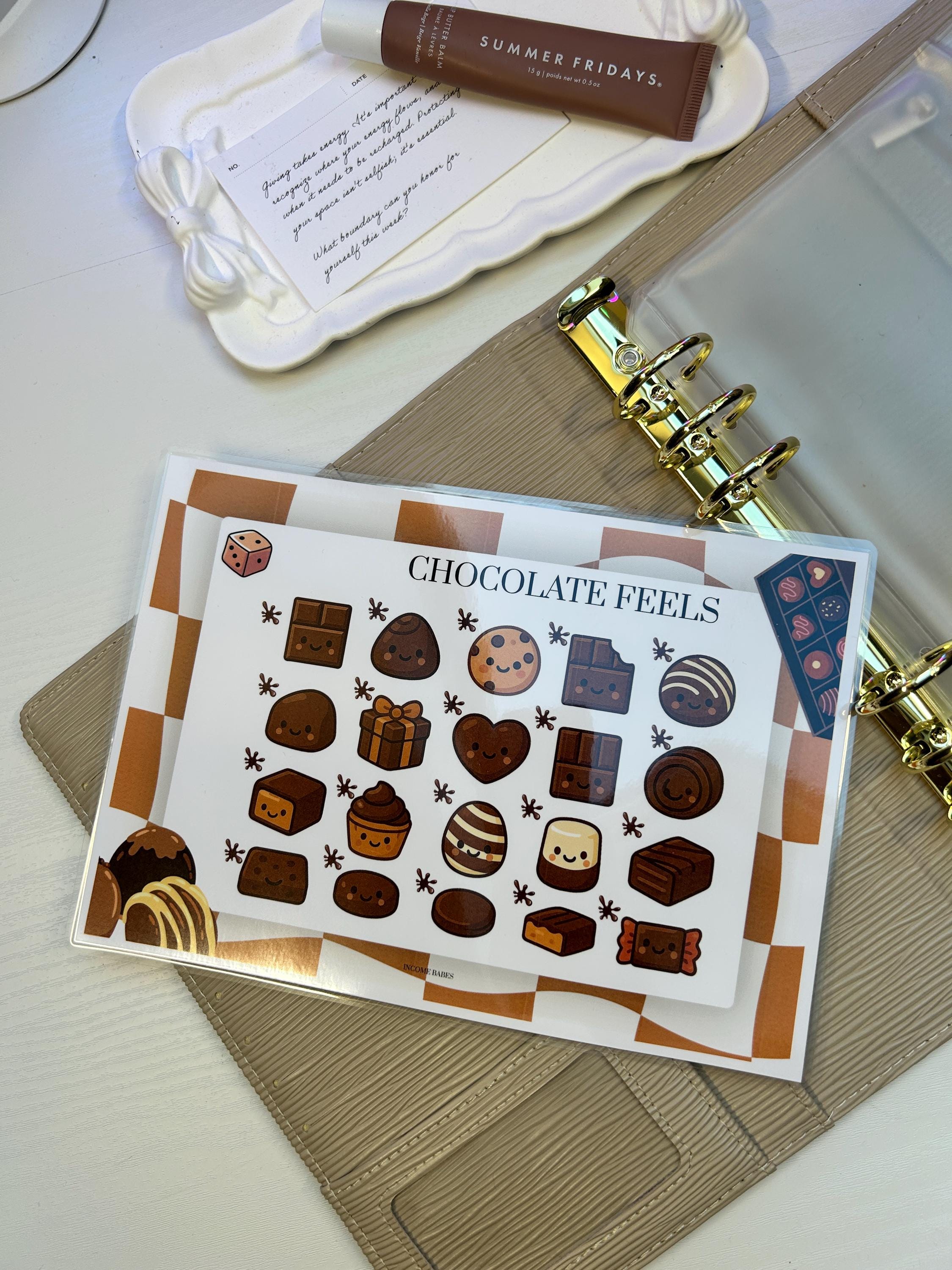 A5 Desafío de ahorro CHOCOLATE FEELS / PNG Descargar - Etsy España
