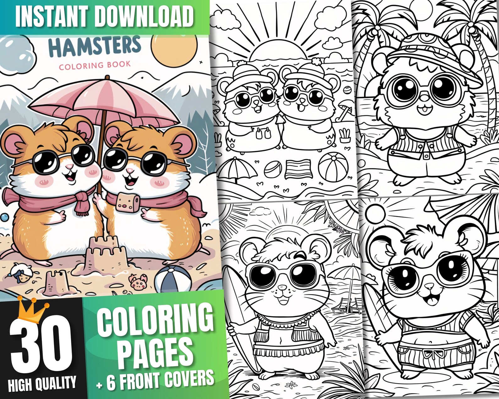 Coloring Pages for Kids Coloring Pages Hamster Coloring Pages for Kids ...