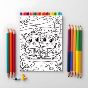 Coloring Pages for Kids Coloring Pages Hamster Coloring Pages for Kids ...
