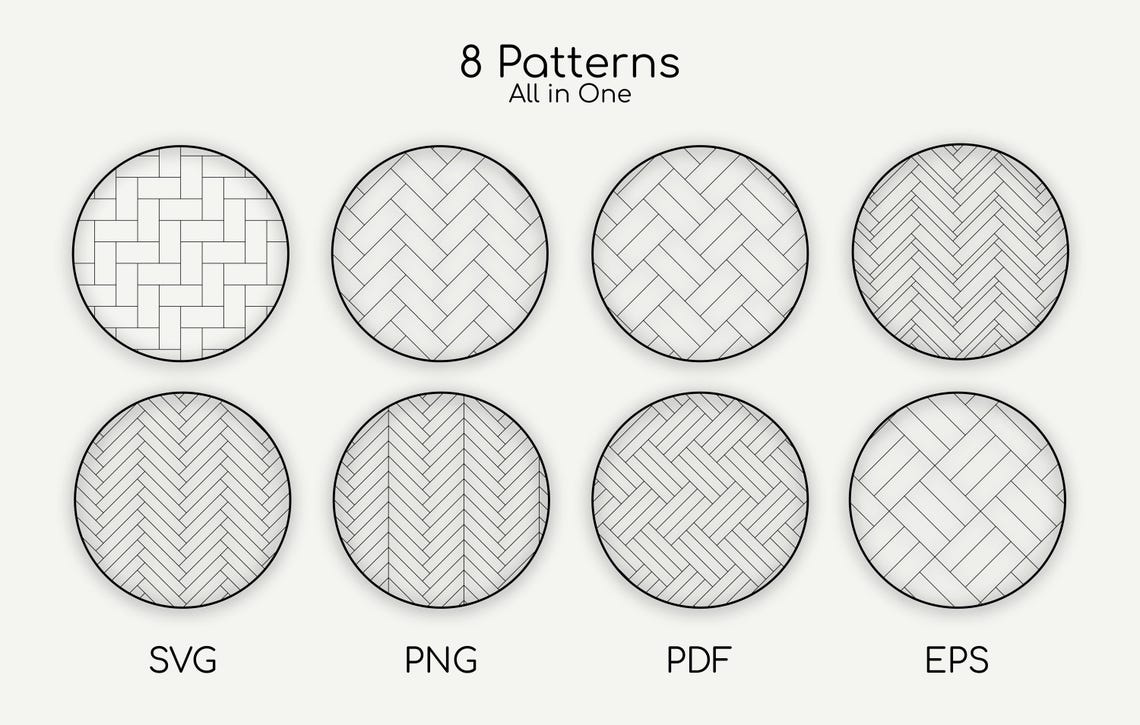 Herringbone Pattern Pack – Digital Download | Svg, Png, Pdf, Eps ...