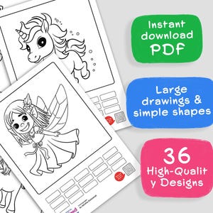Fairyland Fairies and Unicorns Coloring Pages, 36 Cute and Cozy ...