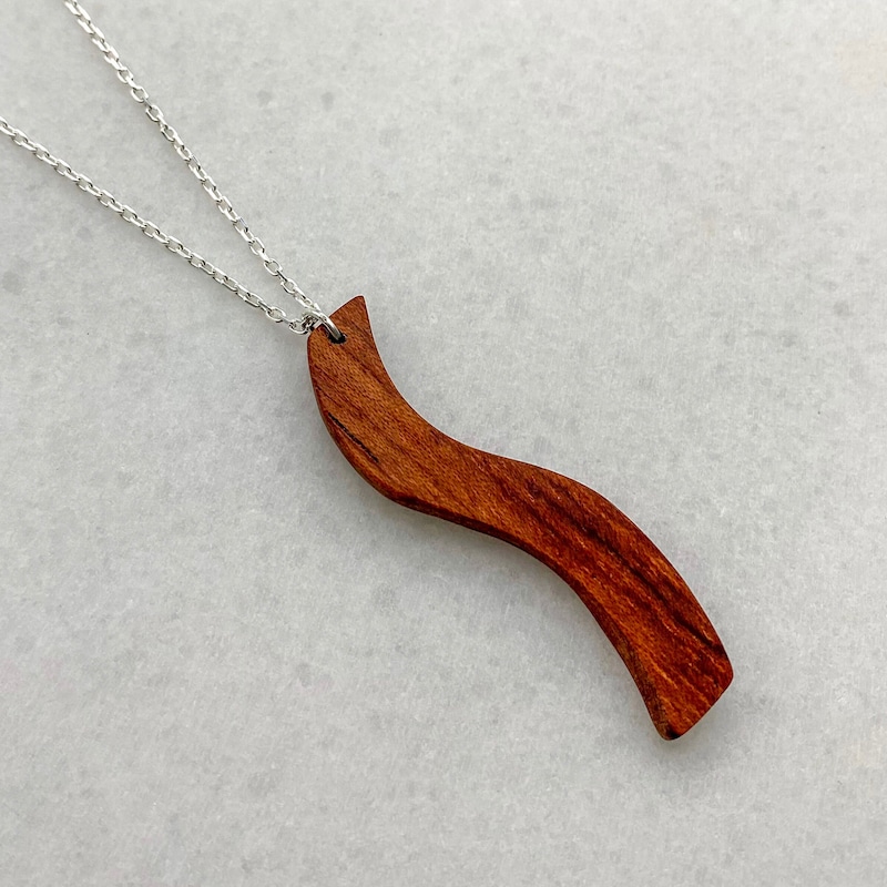 Wood Pendant Necklace - Etsy