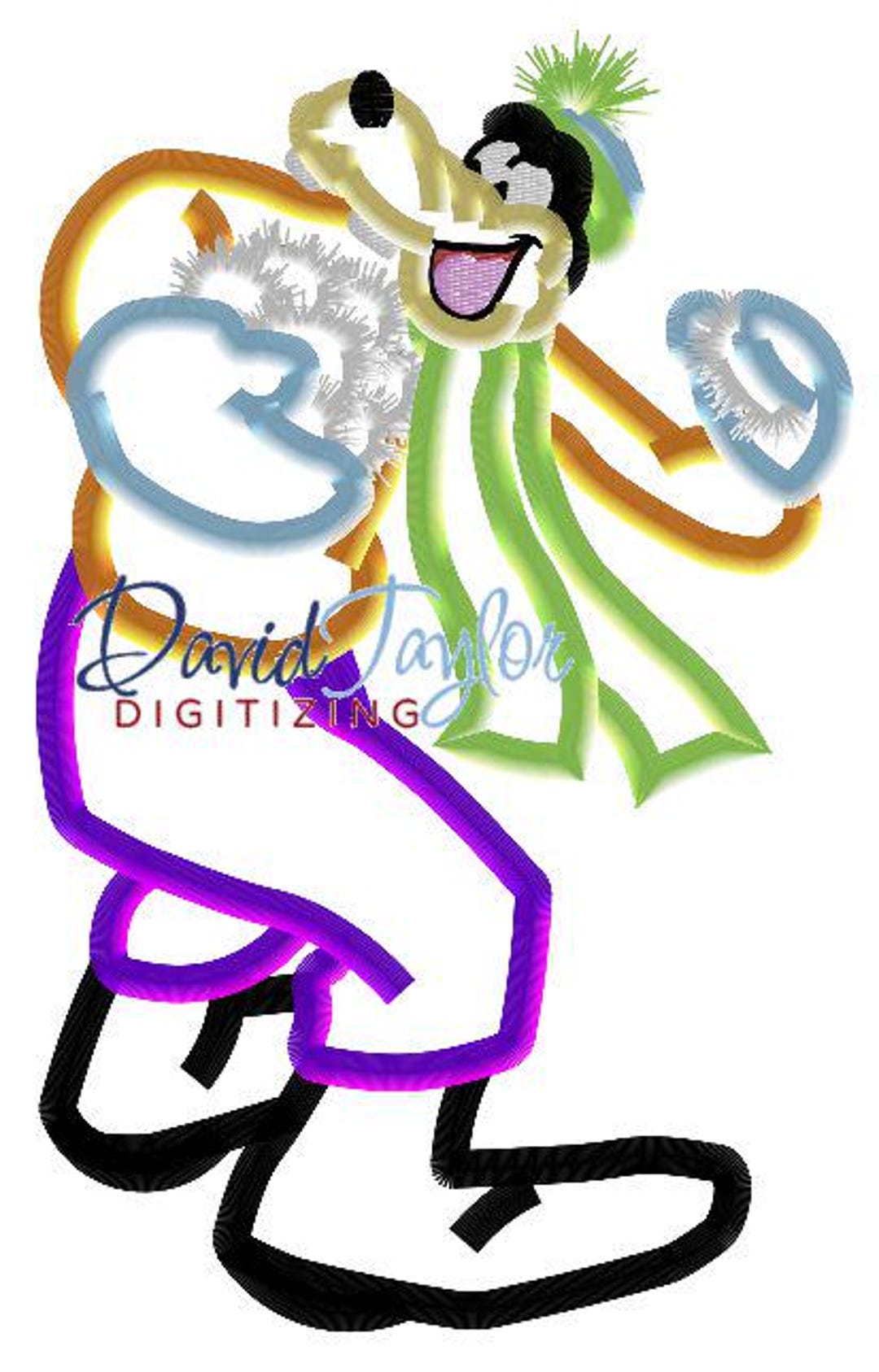 Christmas Goofy Snowball Applique Embroidery Design 5x7 6x10 Walt ...