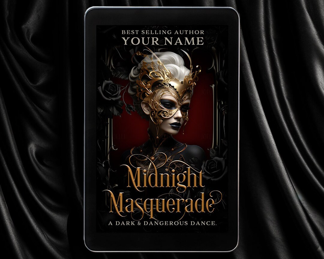 Pre-made Dark Fantasy Book Cover Design Digital, Gothic, Romance, Black ...