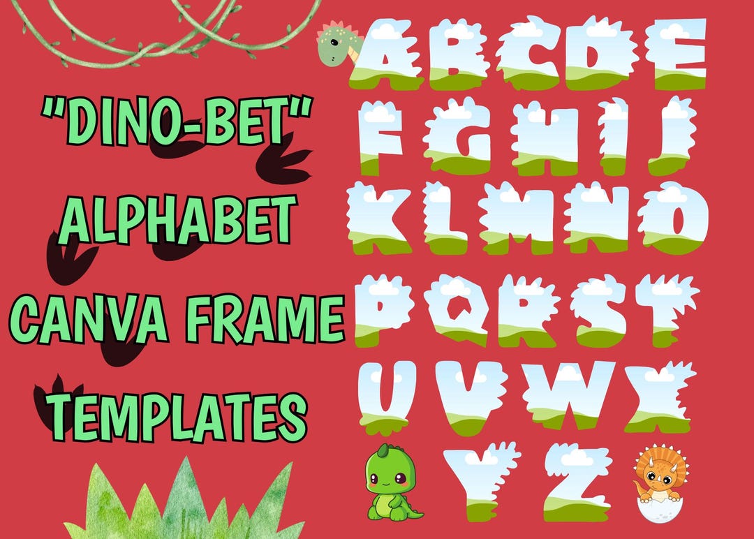 Alphabet Drag and Drop Frames, Editable Letter Template, Custom Frames ...