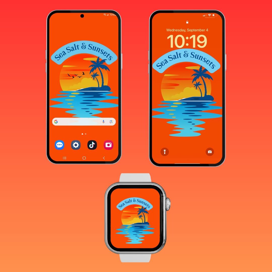 Beach Theme Ios Wallpaper, Sunset Ios Wallpaper, iPhone Lock Screen ...
