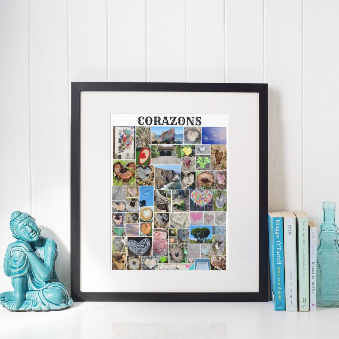 Unique Gift, Heart Wall Art, Love, Heart Decor, Hearts, Heart Print ...