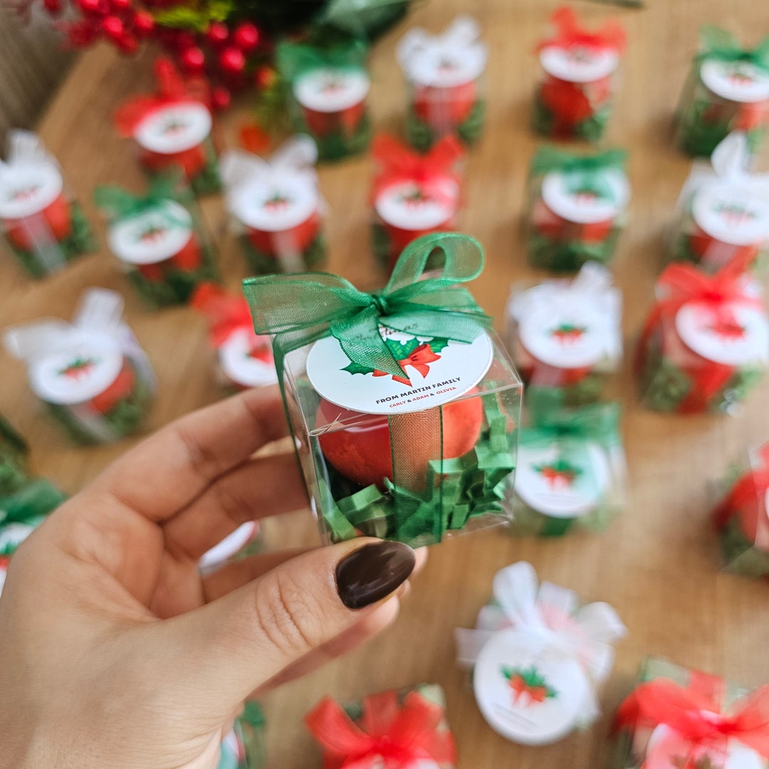 Bulk Christmas Candle Favors, Unique Pomegranate Candles, Holiday Party ...